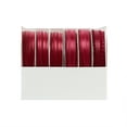 Offray Ribbon, Wine Red Narrow Double Faced Satin Polyester Ribbon Size ...