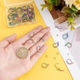 50Pcs Rainbow Color 304 Stainless Steel Leverback Earring Findings with ...