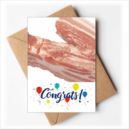 Fat Pork Raw Meat Food Texture Wedding Cards Congratulations Greeting ...