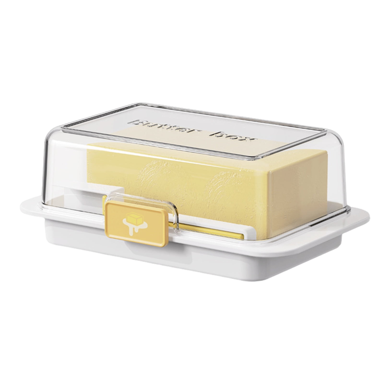 Primegos Butter Keeper Box Butter Cutter Dish with Airtight Lid Butter ...