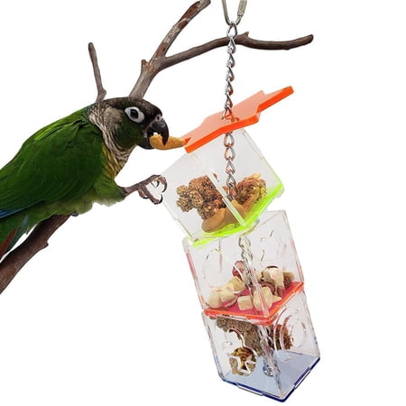 Fosa 9.1x2.2x2.2in Bird Hanging Foraging Toy, Bird Hanging Forage Box ...