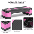 OSM Adjustable Aerobic Stepper Platform - 4/6/8 Inch Height Stackable ...
