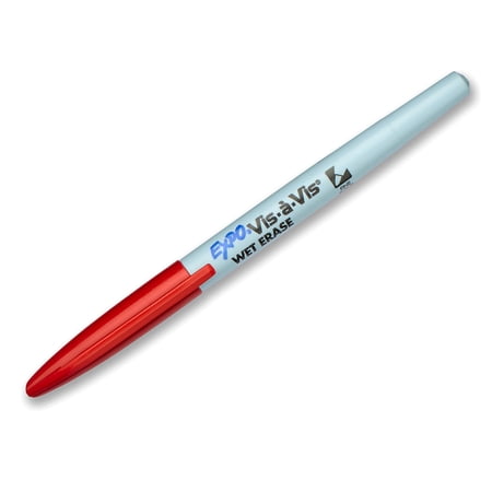 Marker Vis A Vis Fine Red Wet/Erase - Walmart.ca