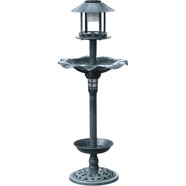 Best Choice Products Outdoor LED Solar Lighted Bird Bath w/ Planter ...