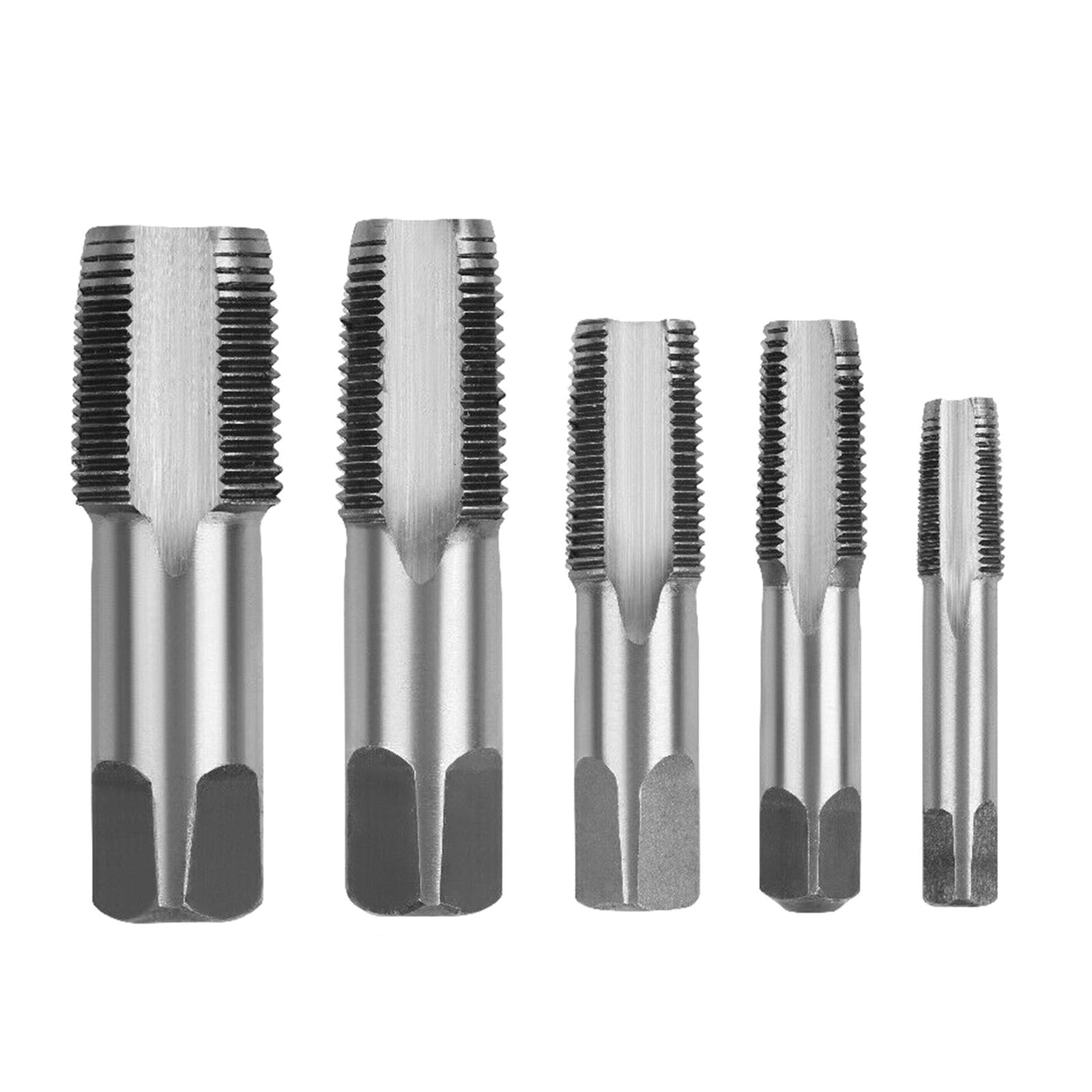 5 piezas NPT Pipe Tap Set rosca que forma los de acero al carbono 1/8 ...