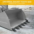 60" Bucket Tooth Bar, 23TF Bolt-on Tractor Bucket Teeth, Heavy Duty ...