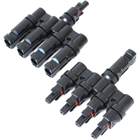 Solar Energy Panel MC4 T Branch Connectors Cable Coupler Combiner - 1 ...