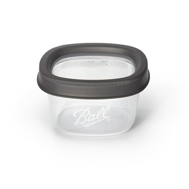 Ball, Freezer Jars, Plastic, Grey, 16 oz, 2 pack - Walmart.com