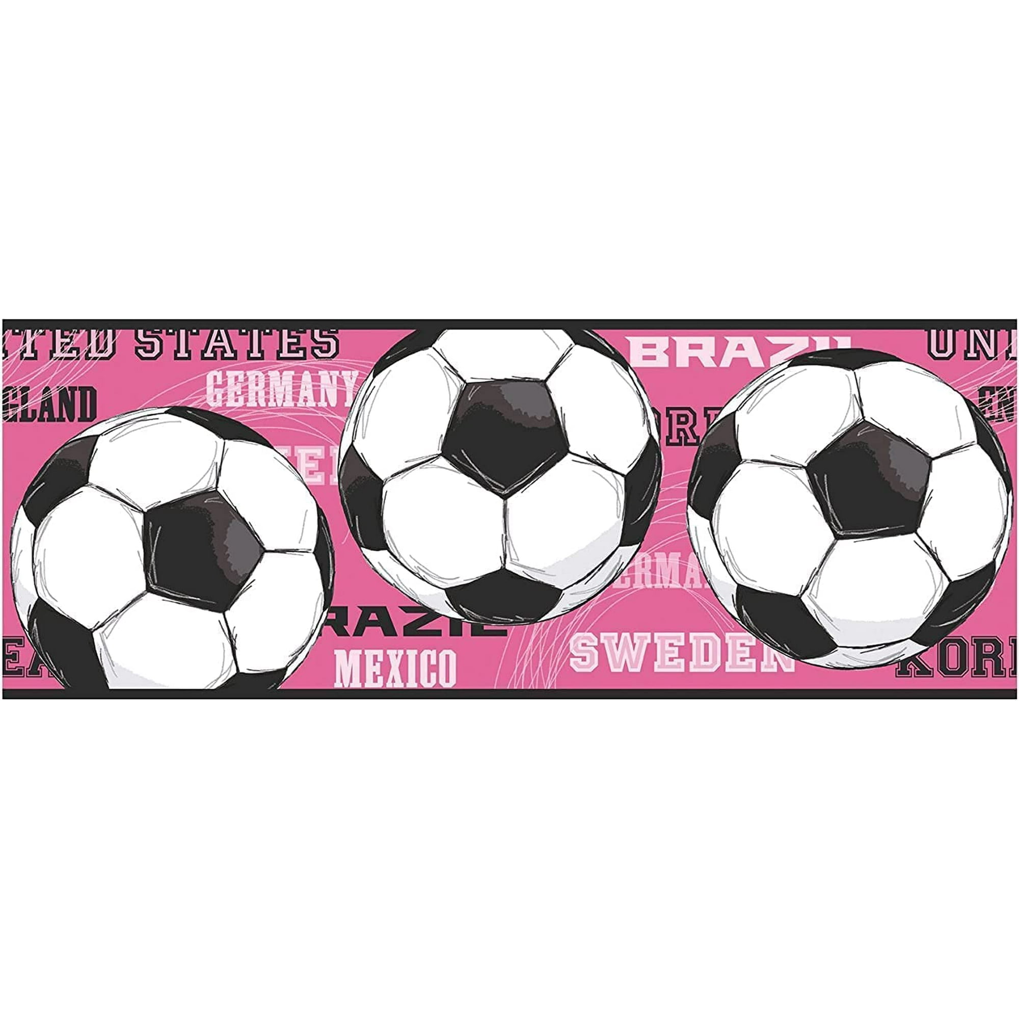 Soccer Ball Wallpaper Border