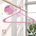Ultra Heavy Duty Plastic Clothes Hangers - Pink - Durable Coat, Suit ...