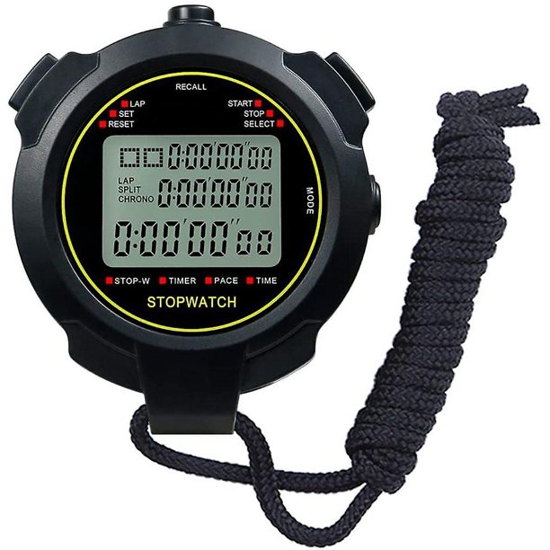 New,suitable Sport Stopwatch Timer Lap Split Digital Stopwatch With ...