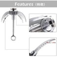 GoXteam Grappling Hook, 4-Claw Folding Stainless Steel Grapple Hooks for Outdoor Survival ...