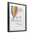 Stupell Industries The Places You Will Go Black Framed Print Under ...