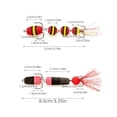 2pcs Soft Fishing Baits Highly Density Foam Swim Baits with 2 Hook ...