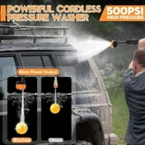 X5 Hand Held Pressure Washer,500 Psi Cordless Pressure Washer With 16ft ...
