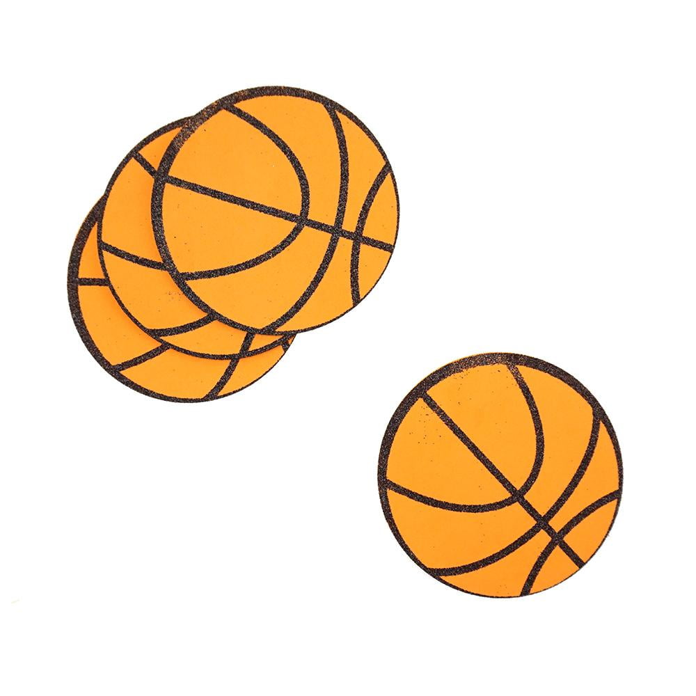 Glittered Basketball EVA Foam Cut Outs, 4-1/4-Inch, 10-Count - Walmart.com