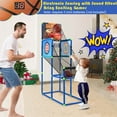 Costway 2-in-1 Kids Basketball Arcade Game with Electronic Scoreboard ...