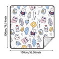 6-Layer Quilted Waterproof Picnic Blanket & Sandproof Foldable Beach ...