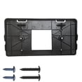Front License Plate Frame Mounting Bracket Tag Holder Textured Black ...