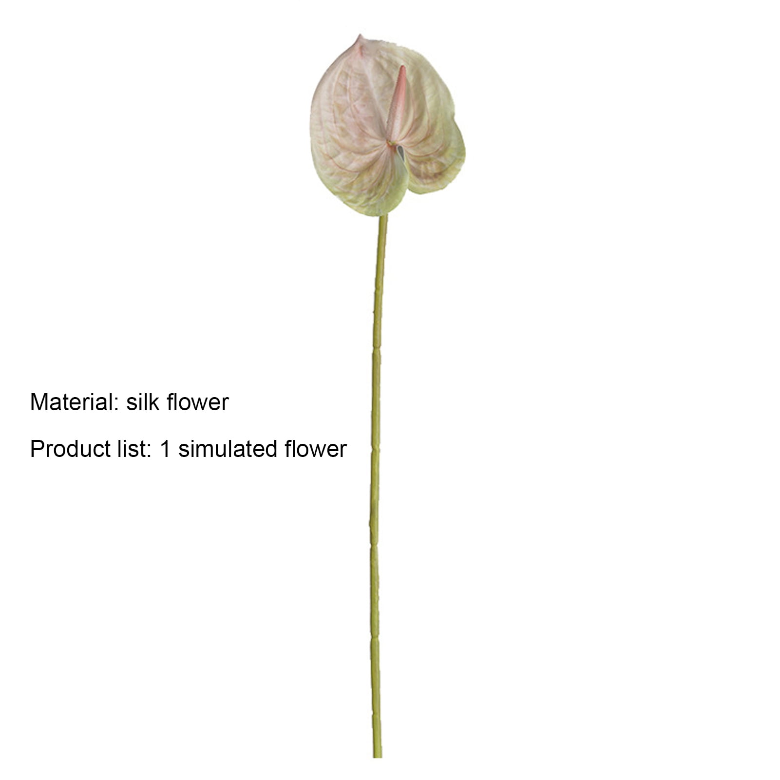 Hadanceo Faux Silk Flower Cuttable 1 Branch Flower Arrangement Fake ...