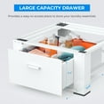 "Matalde Heavy Duty Dual Laundry Pedestals with Drawers, 350Lb Capacity ...