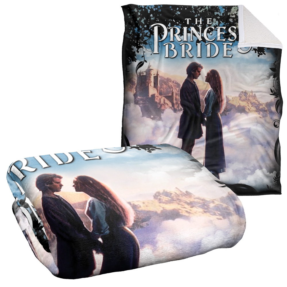 Princess Bride Blanket, 50"x60", Storybook Love Silky Touch Sherpa Back ...