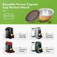 Reusable Vertuoline Capsule Disc + Coffee Capsule Refill Stand Tool For Nespresso Vertuo Pods ...