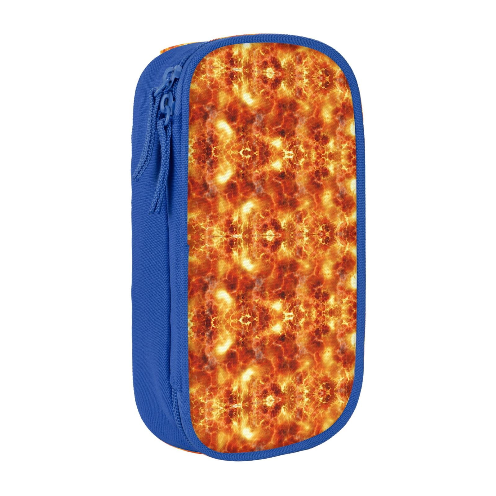 XMXY Explosive Fire Flames Large Capacity Pencil Case, Portable Pencil ...