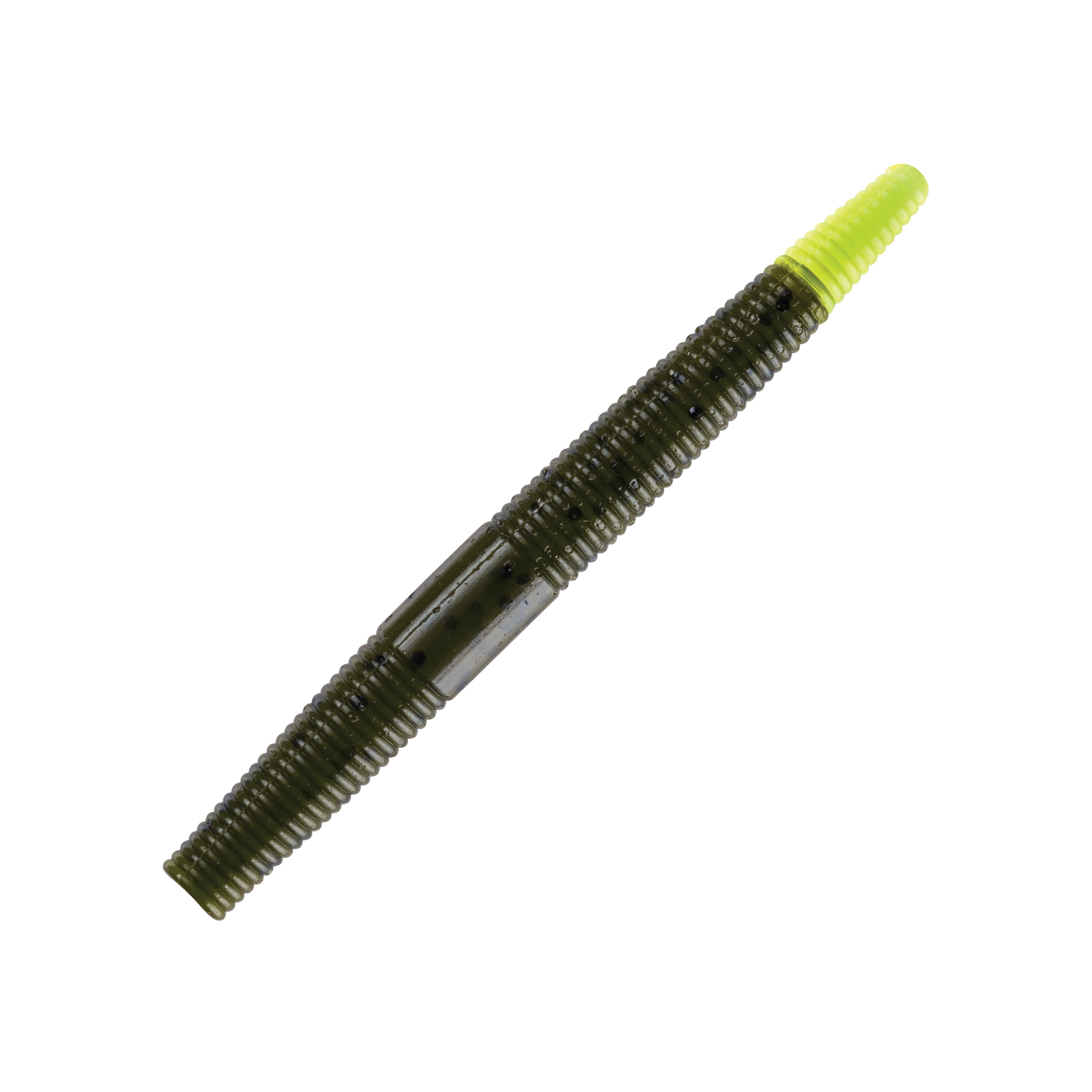 YUM Dinger Soft Plastic Worm 3" Green Pumpkin Chartreuse 10 Count ...