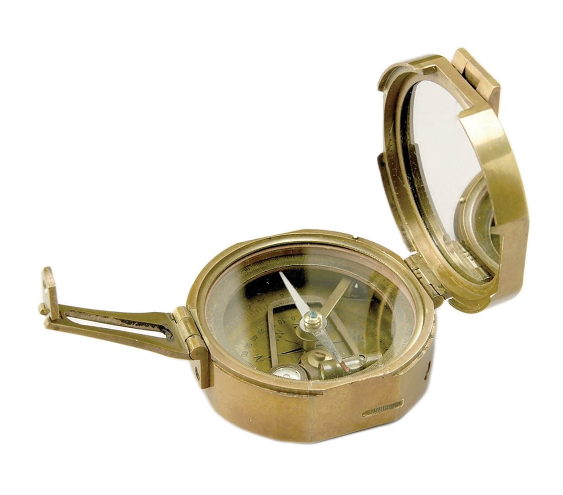 Zeckos 3 inch Diameter Handheld Brass Nautical Compass - Walmart.com