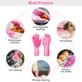 Moclever 1 Pair Dishwashing Gloves, Silicone Cleaning Sponge Gloves 320 ...