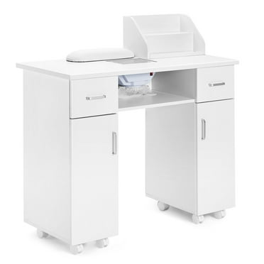 Artist Hand Salon Nail Manicure Table with Dust Collector, Storage ...