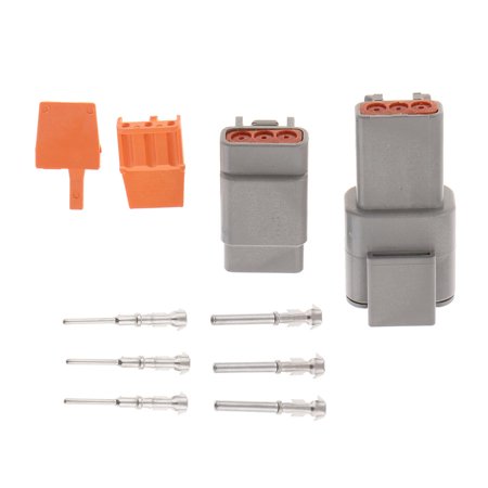 1 Set Of Water Electrical Wire Cable 3Pin Way Connector Plug Housing ...