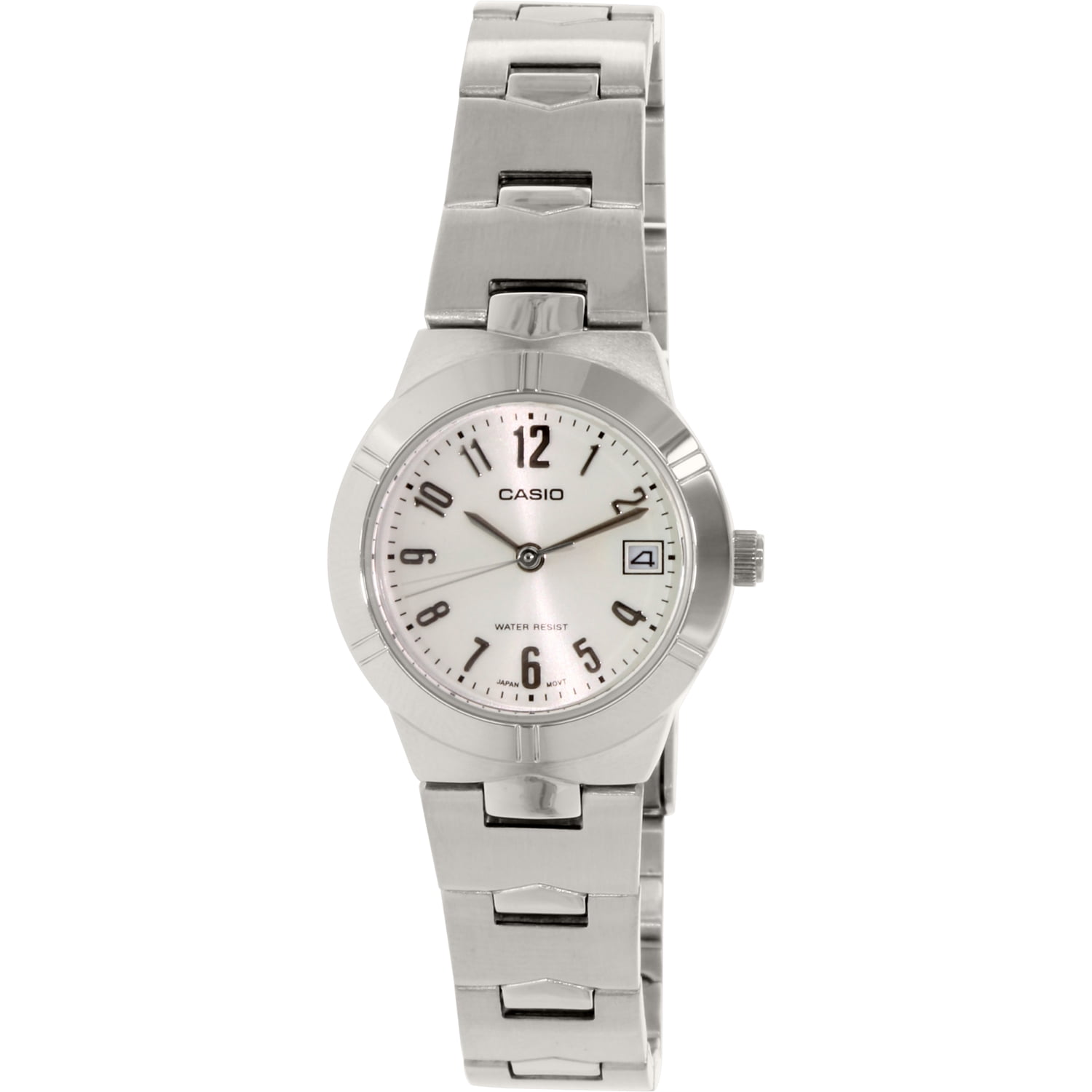Casio - Women's LTP1241D-7A2 Silver Stainless-Steel Quartz Fashion ...