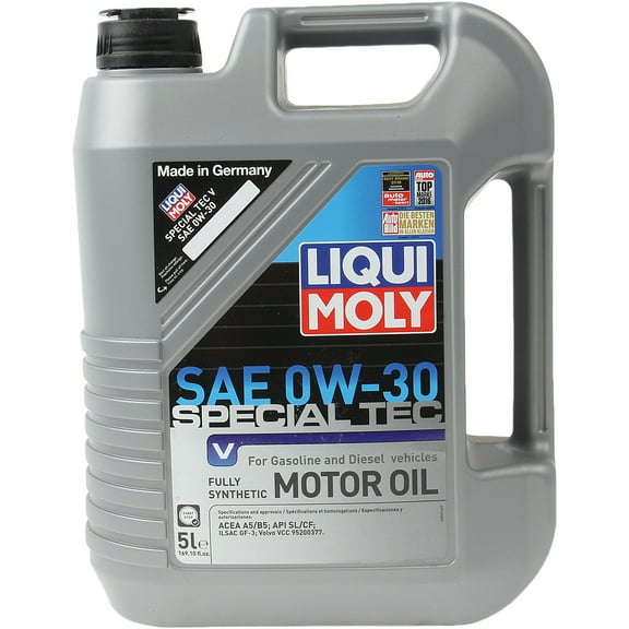 Liqui Moly Synthetic Motor Oil SAE 0W-20, 5 Liters, Reduces Friction ...