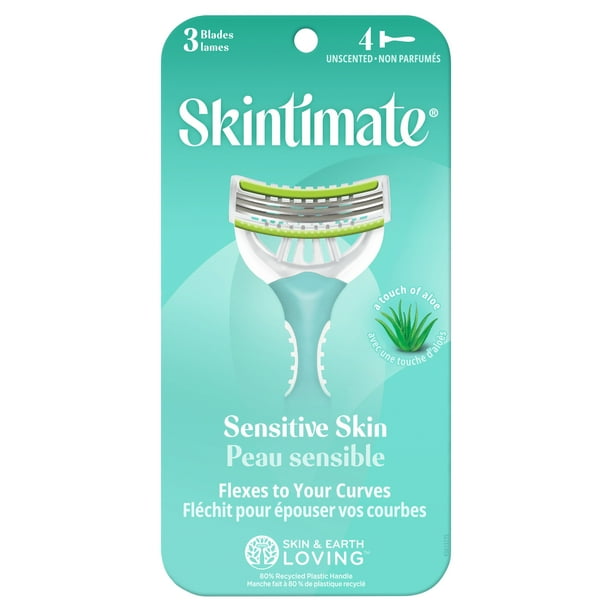 Skintimate Sensitive Skin Women's Disposable Razors, 4 ct - Walmart.com
