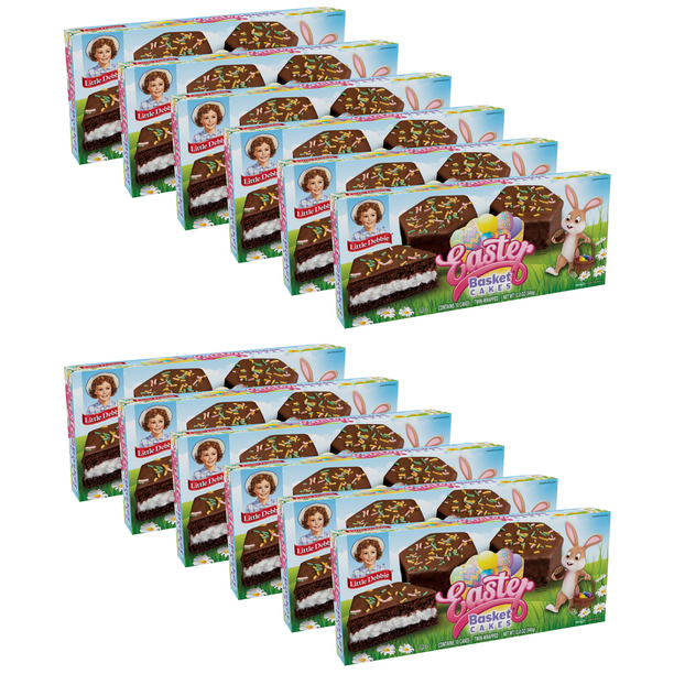 Little Debbie Easter Basket Cakes, 12 Boxes, 120 Chocolate-Flavored ...