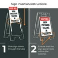 Keep Out High Pressure Testing in Progress Sidewalk Sign Kit, 10x16 ...