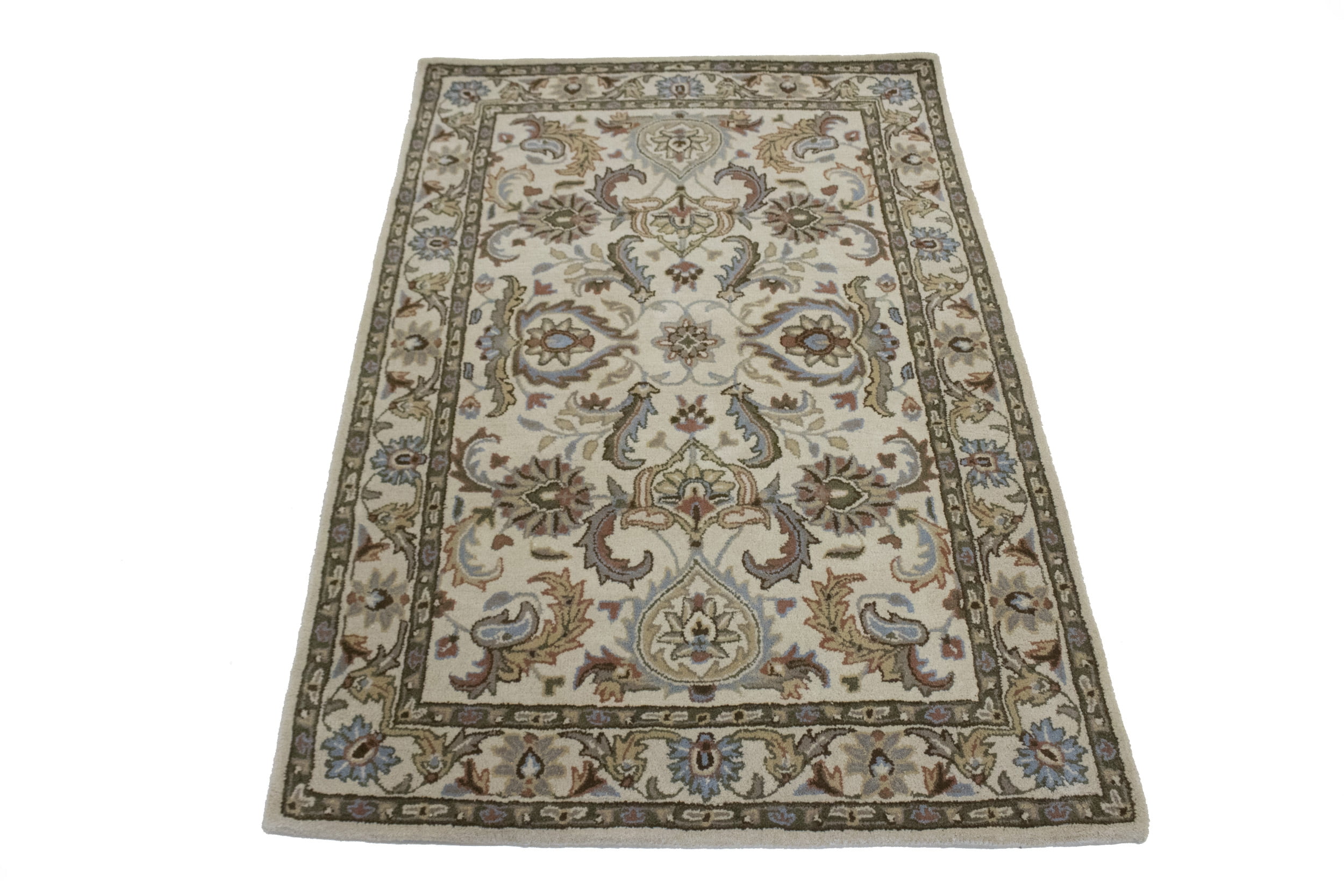 Traditional Cream 4X6 Agra Oriental Rug - Walmart.com