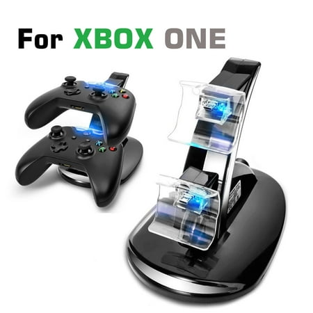 LED Dual Fast Charging Dock Station Charger for Xbox One / Xbox One S ...