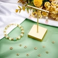 180Pcs Alloy Bead Caps Long-Lasting Plated Real 18K Gold Plated 7x2mm ...