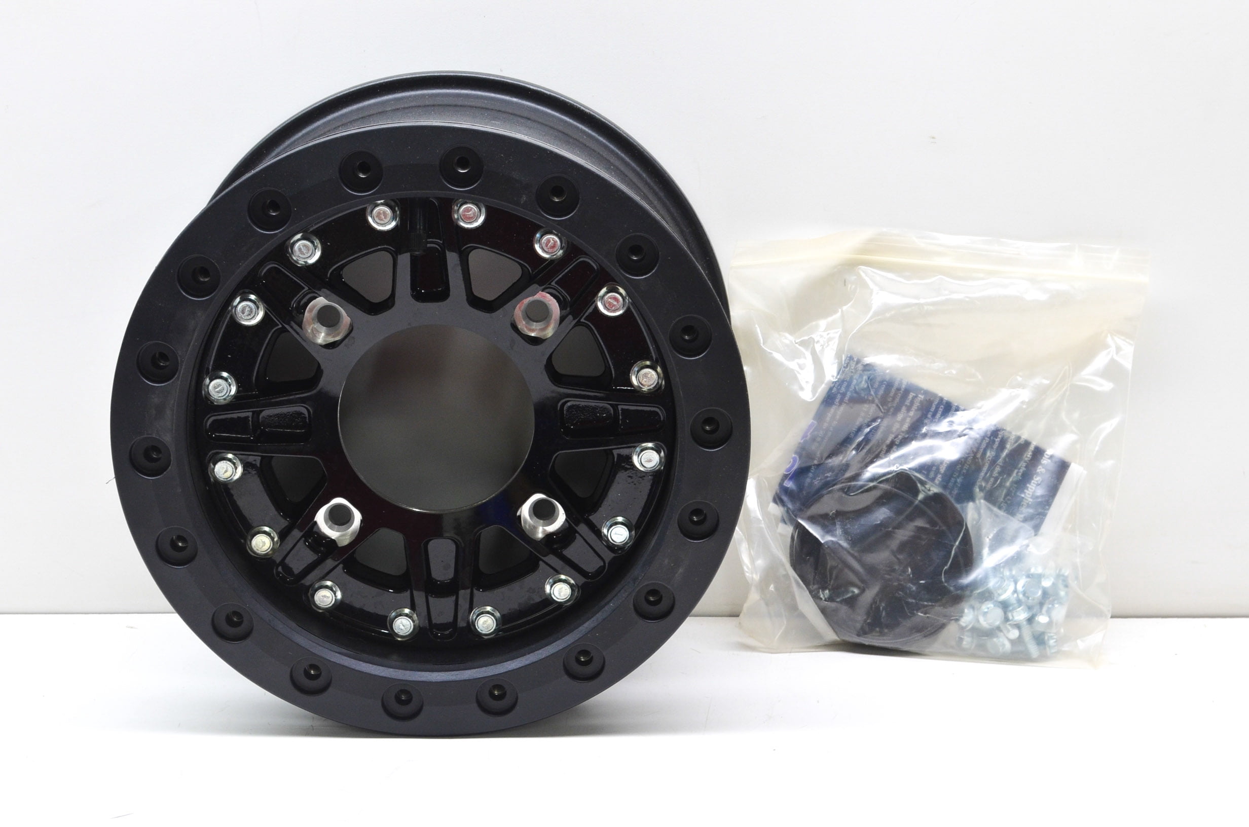 Hiper 1270-PBK03-52-SBL Black Sidewinder Wheel Rim 12X7 5+2 4/156 ...