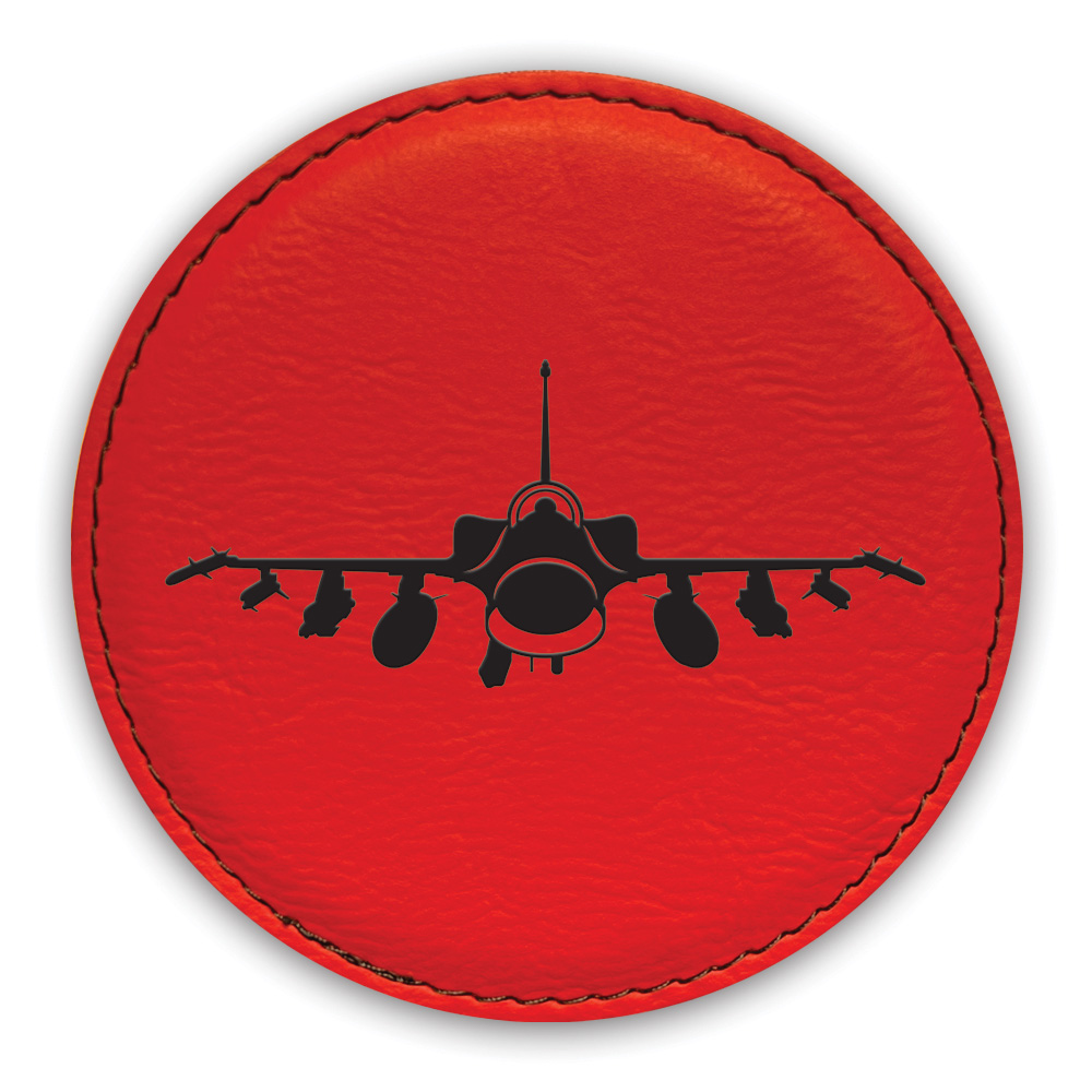 F-16 Block 70 Coaster Laser Engraved Leatherette - Round Coasters ...