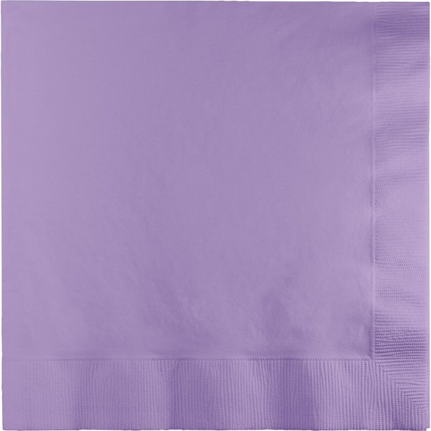 Luscious Lavender Paper Lunch Napkins 50 Count for 25 Guests - Walmart.com