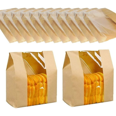 Dinohhi 50 Pièces Sac en Papier D'emballage Alimentaire Kraft, Sac à ...