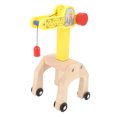 Beech Wood Crane Tower Playset with 3 Track Accessories - Easy Assemble ...