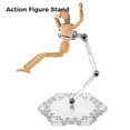Action Figure Stand, 10 Pcs Clear PVC Plastic Doll Model Stand with ...