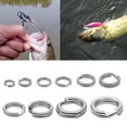 Round Fishing Split Rings Set, 50Pcs Assorted Heavy Duty Stainless ...