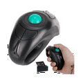 2.4G Wireless Air Mouse Ergonomic Trackball Handheld Finger USB Optical ...