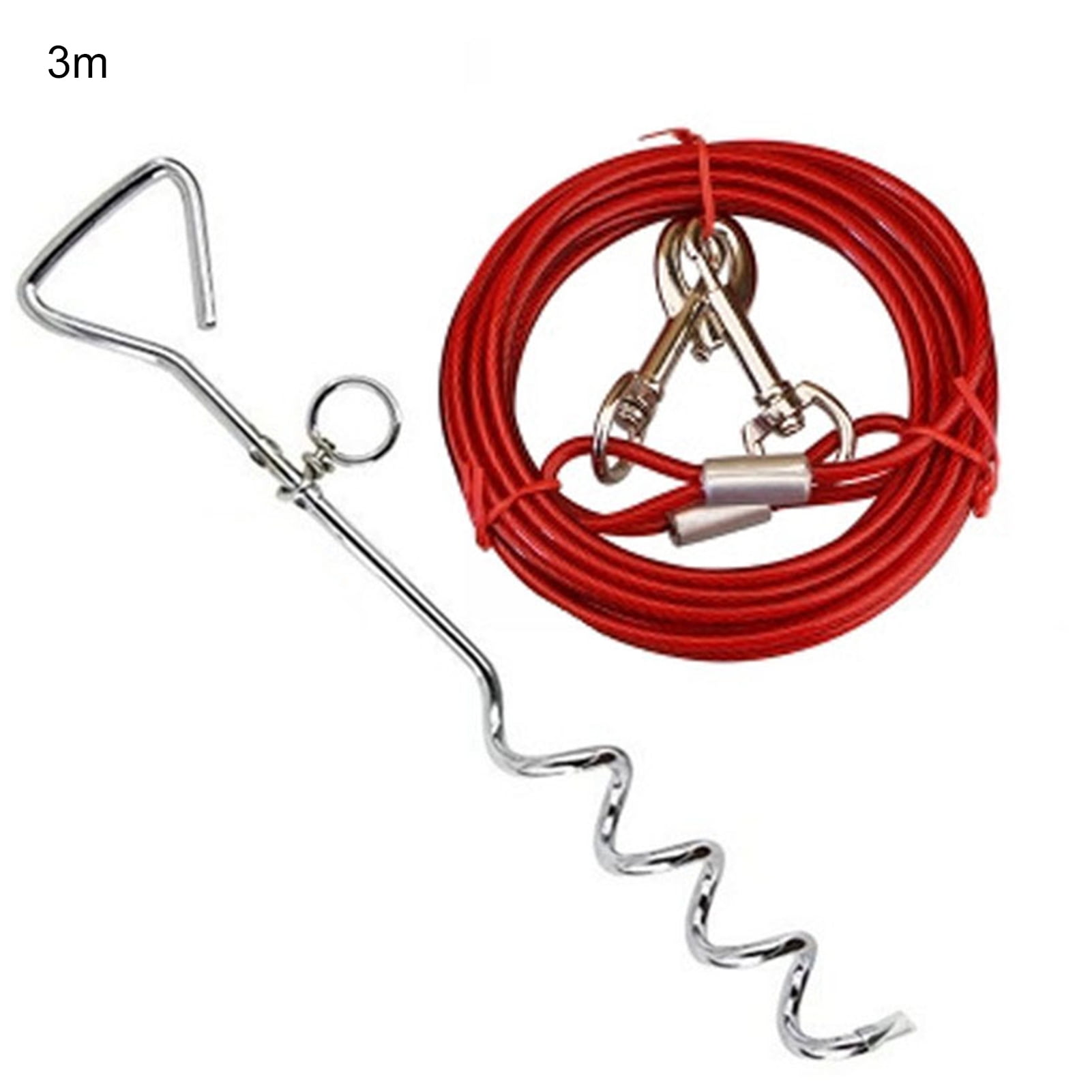 Opolski Pack Of 2/Set 3/5/10M Outside Yard Ground Leash Stake Rope Pile ...